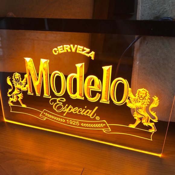 Other | Modelo Especial Led Neon Light Sign 8x12 | Poshmark